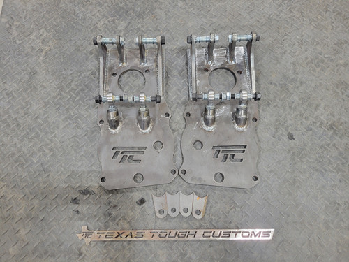 Pioneer 1000 4 Bolt Rear Portal Plates (Bare Metal) | Texas Tough Customs