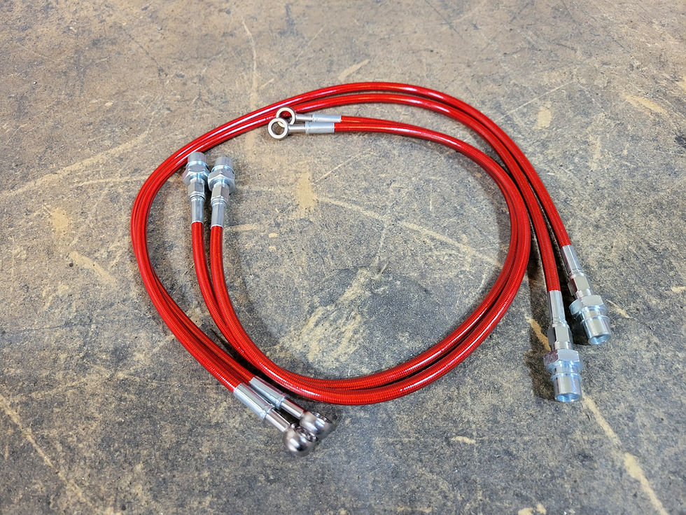 Stainless Steel Brake Lines (Set of 4) | Texas Tough Customs