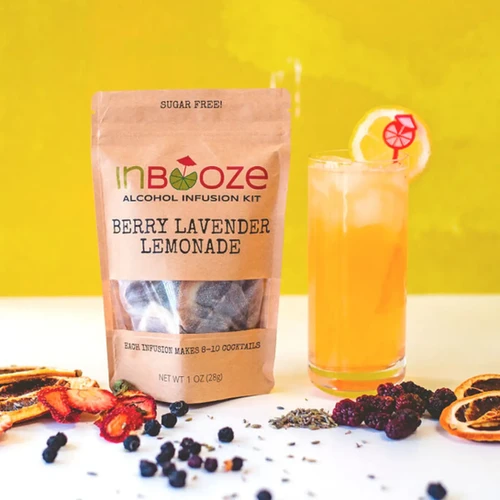 InBooze Berry Lavender Lemonade Alcohol Infusion Cocktail Kit | Rebel Mimi