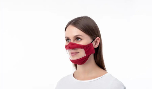 Burgundy Window Face Masks | Rebel Mimi
