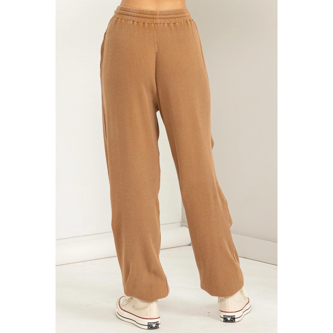 Camel Waffle Sweatpants | Rebel Mimi