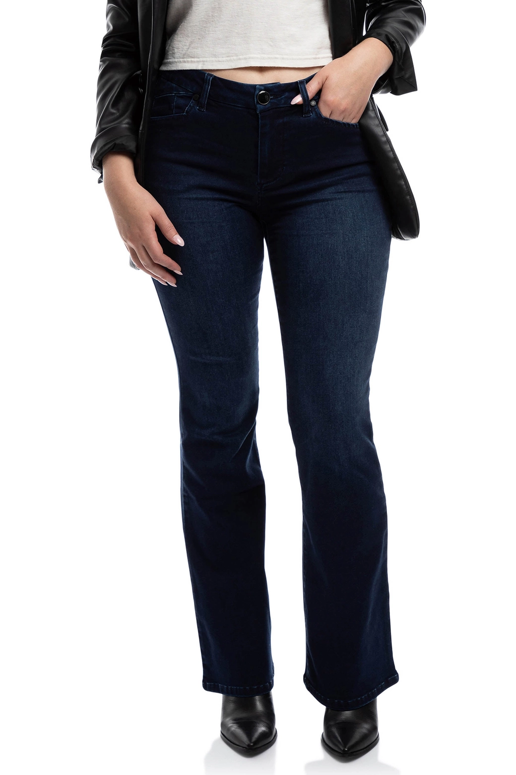 1822 Denim 33” Inseam Better Butter Slim Boot Cut Jeans | Rebel Mimi