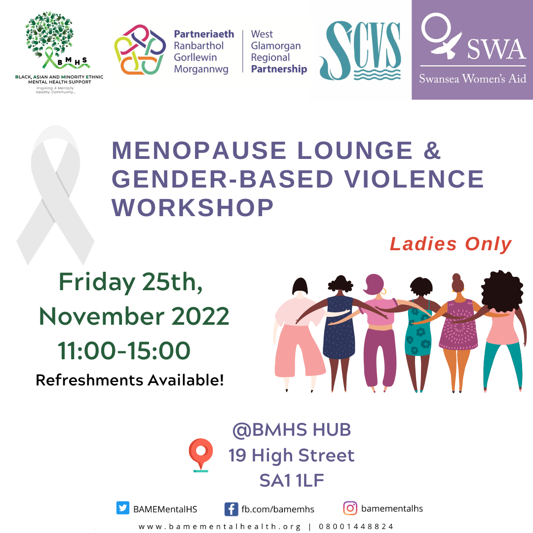 Menopause Lounge & Gender-based violence workshop | BMHS
