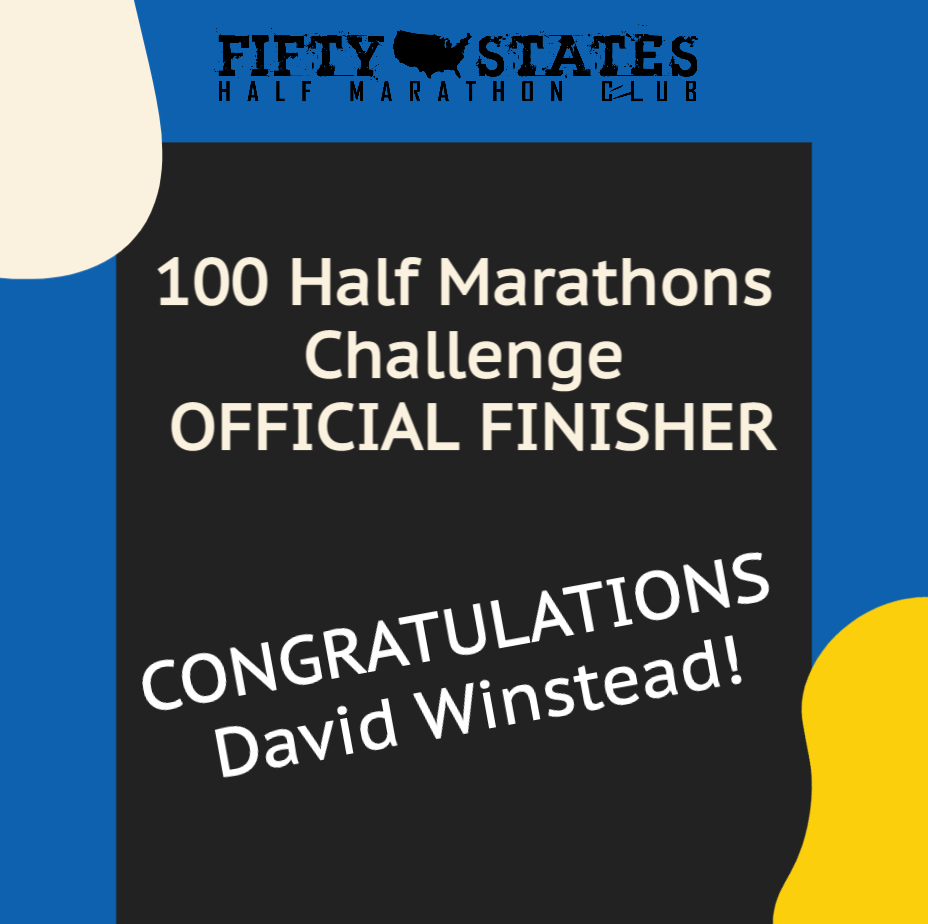 David Winstead Finishes the 100 Half Marathons Challenge - From ...