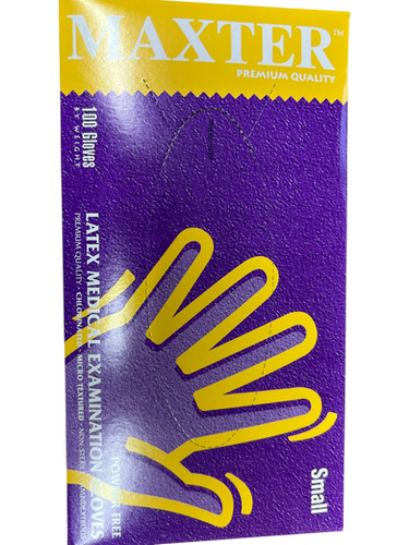 Maxter Premium Latex Glove Size S - Carton of 10 | fabulashbrows
