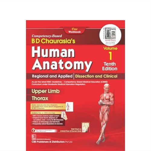 BD Chaurasia’s Human Anatomy, 10/e Vol - 1 | Online Bookstore