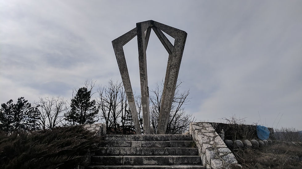 Spomenik Database | Memorial at Trebjesa Hill at Nikšić