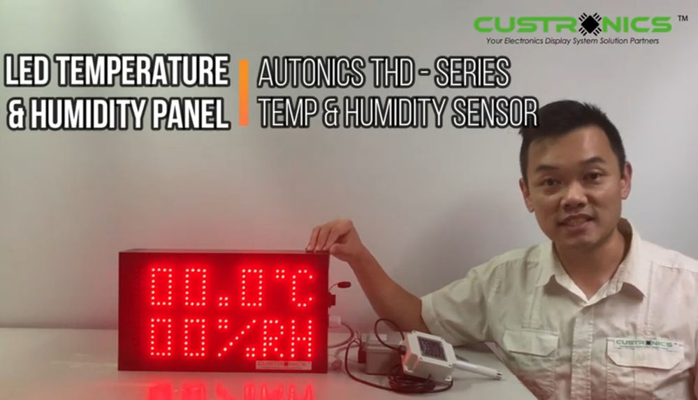 How Autonics Sensor Works With Custronics Temperature Display