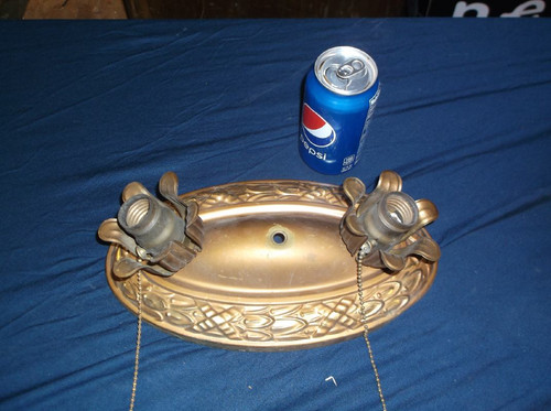 Ceiling Mounted 2-Bulb Light Fixture [10-181] | Stonehouse Antiques