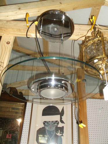 Mid Century "DISC" Hanging Light [10-165] | stonehouse