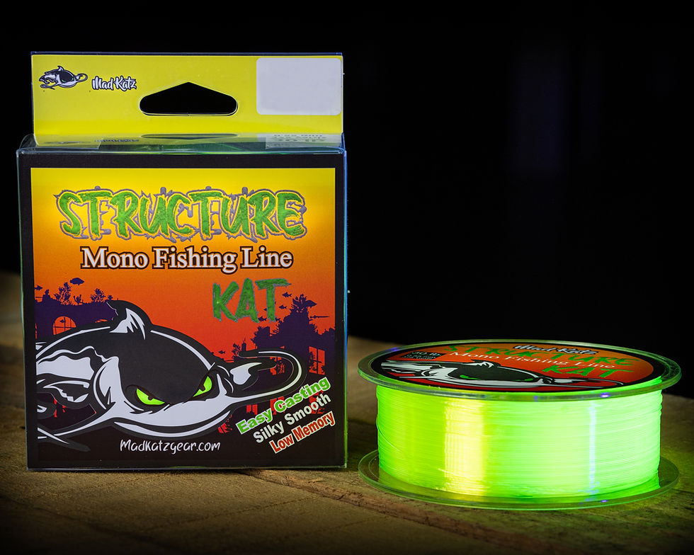 Yellow Mono Fishing Line (IT GLOWS)- MKGMNOYEL | Mad Katz Gear