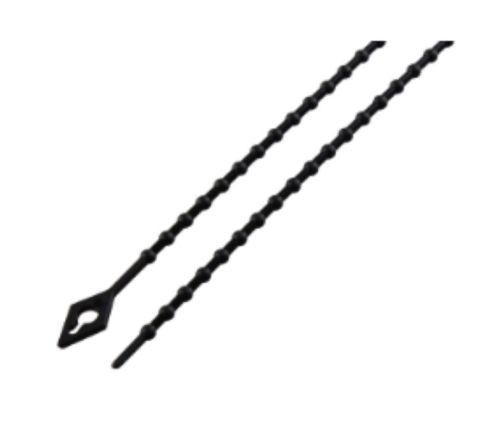 1000pc 4" 6" or 8" Black UV Resistant or Natural Beaded Zip Ties 18lb