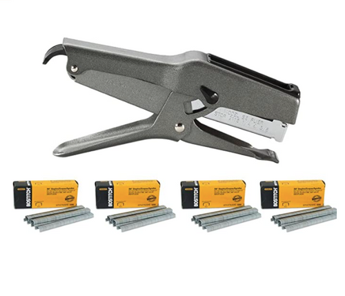 Bostitch 02245 B8 Plier Stapler w/ 4 Boxes of STCRP21151/4 B8 Staples ...