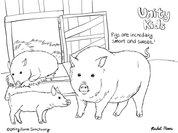 Animal-Themed Coloring Pages | Unity Farm Sanctuary