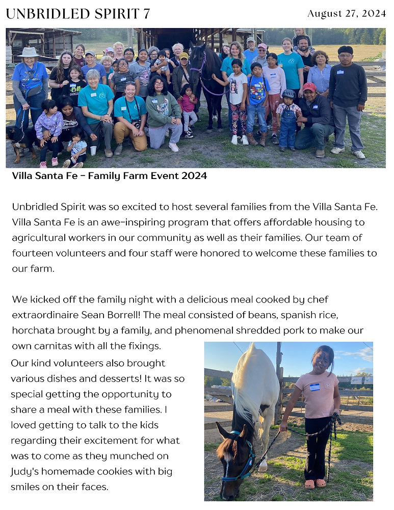 Villa Santa Fe - Family Farm Event - 2024
