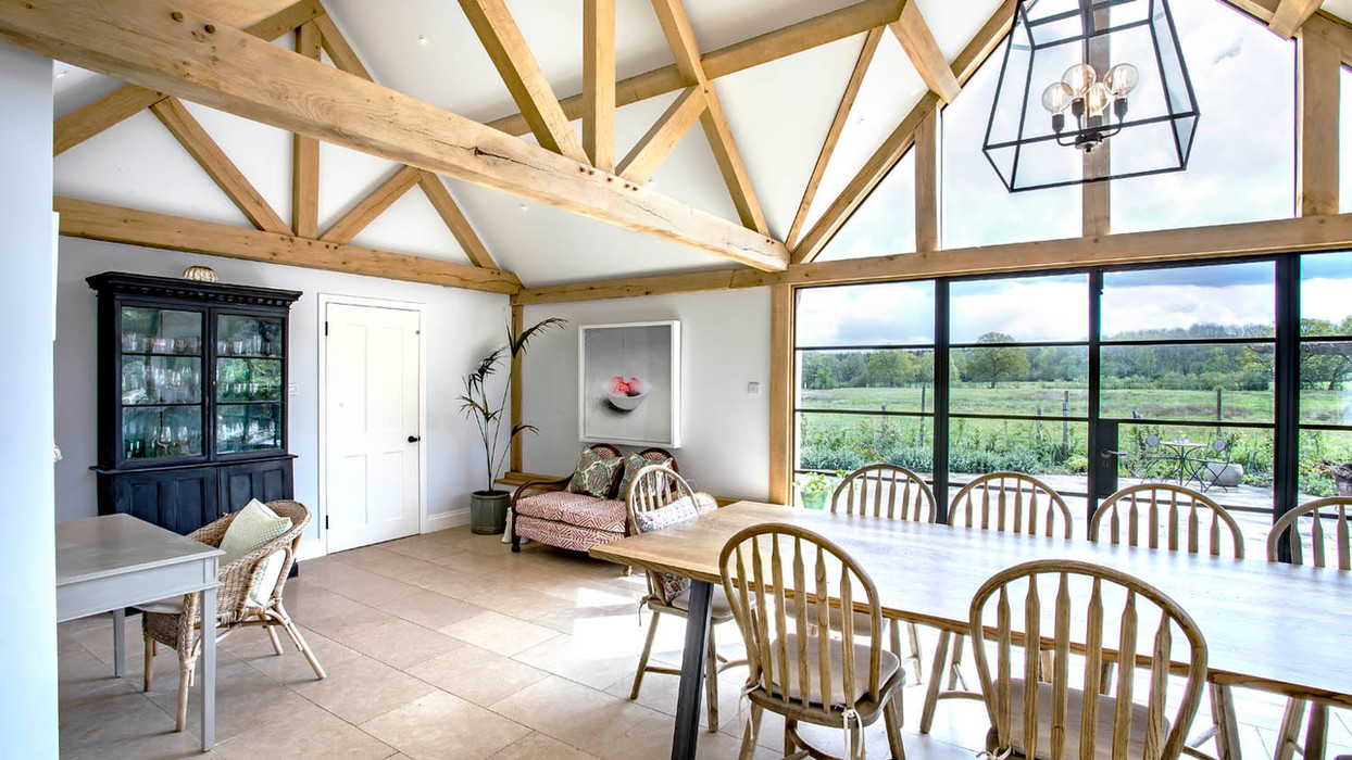 Oak Extension with Vaulted Cruciform Roof
