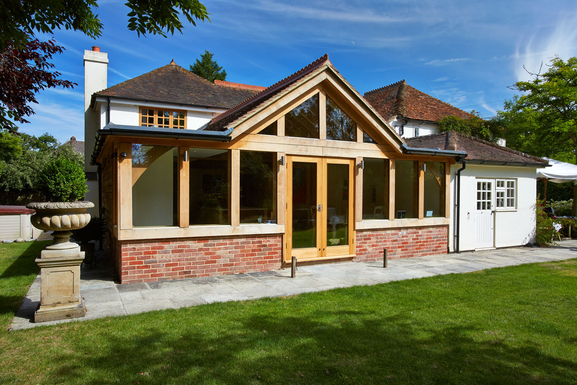 Oak framed kitchen extension