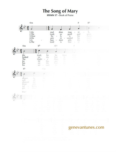 Hymn 17 - The Song Of Mary | Genevan Tunes
