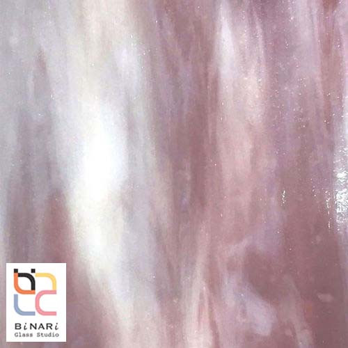 8x10 in Stained Glass: Light Mauve (Purple) Swirled Opal | BiNARi Glass ...