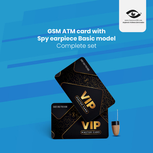 VIP GSM ATM card with Spy earpiece Basic model Complete set | KSPYWORLD ...