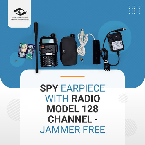 Spy Earpiece Radio Based box model 128 Channel complete set | KSPYWORLD ...