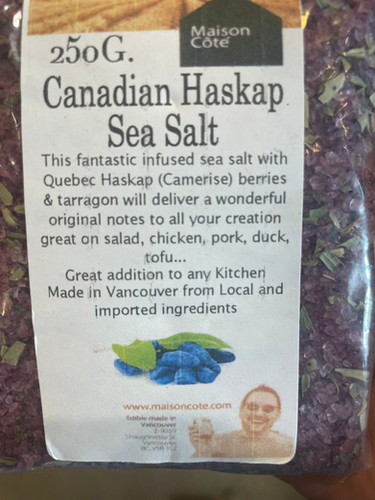 Canadian Haskap Sea Salt | Maison Cote