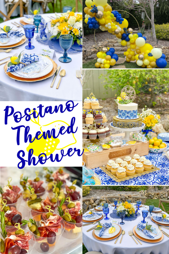 DIY Positano Themed Shower