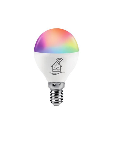 Smart LED Bulb - Wi-Fi E14,G45, 5.5W RGBW | Smart Valley