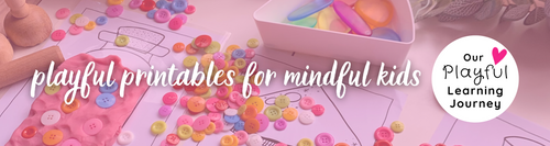 Mindful Play Mats for Loose Parts + Art | Our Playful Learning