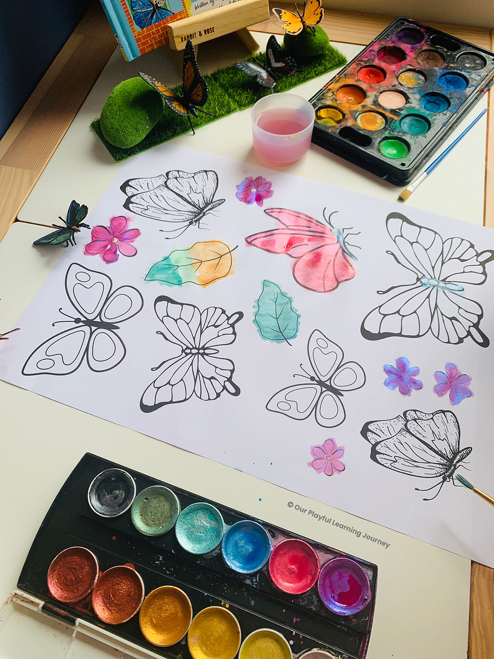 Beautiful Butterfly Mindfulness Colouring Printable For Children ...