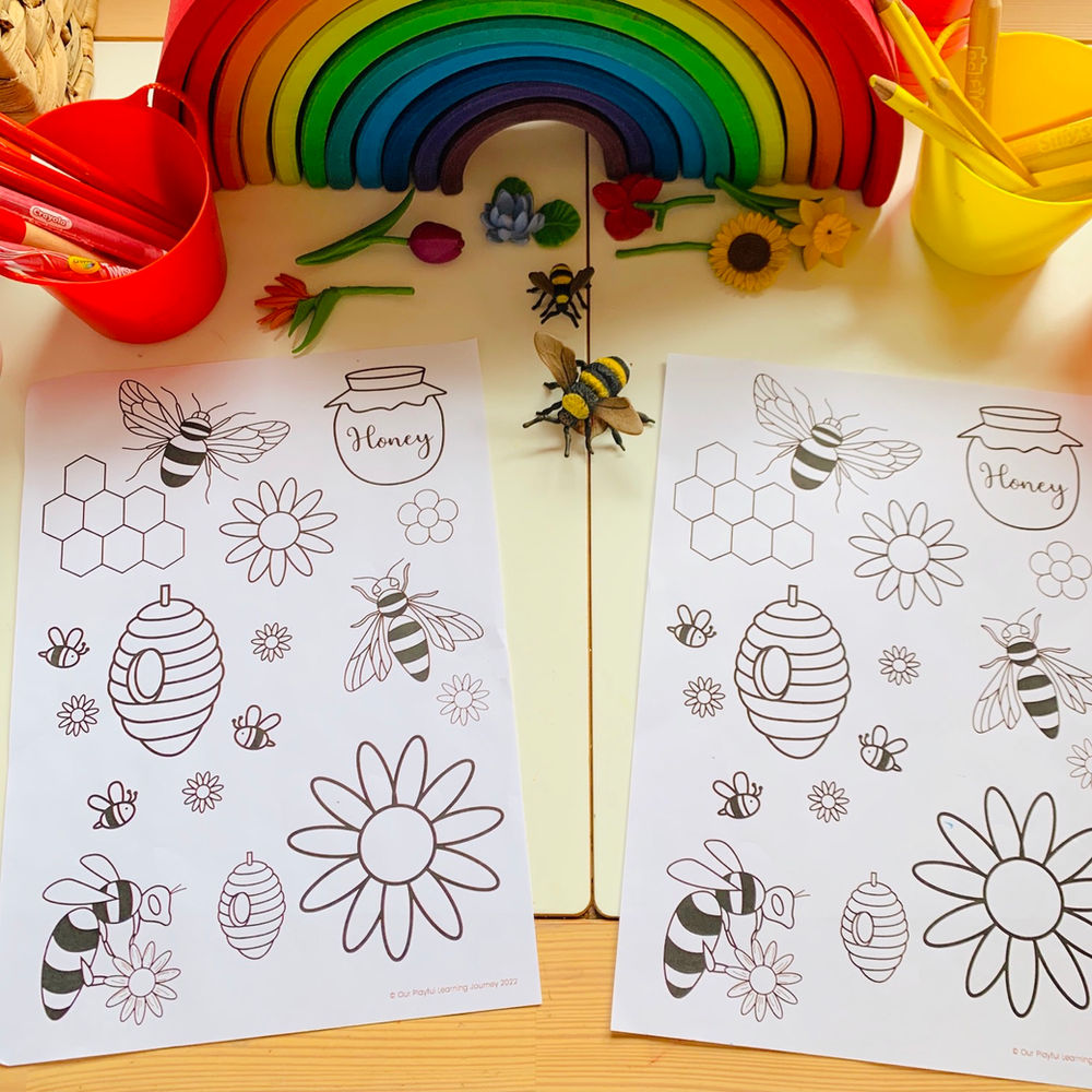 Mindfulness Colouring For Children: Beautiful Bees