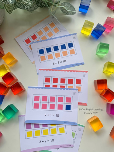 Loose Parts Tens Frames + Hundreds Chart for Counting - for Lucite ...
