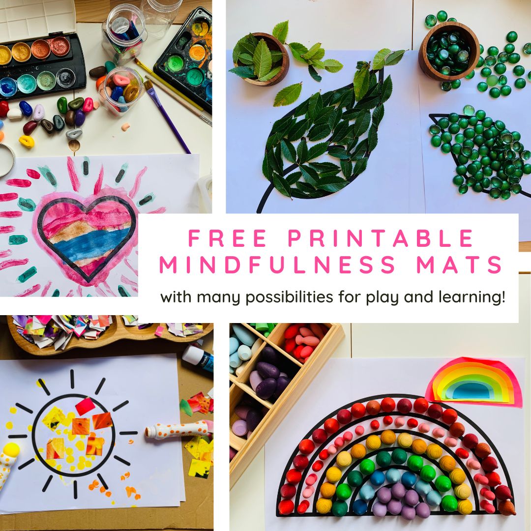 Loose Parts Play-Based Learning Ideas: Ways to use Grapat Mandala
