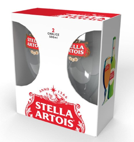 Stella Gift Pack 2 Copas Stella 500cc | Mercado de Bebidas