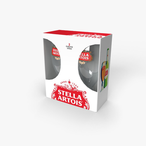 Stella Gift Pack 2 Copas Stella 330cc | Mercado de Bebidas