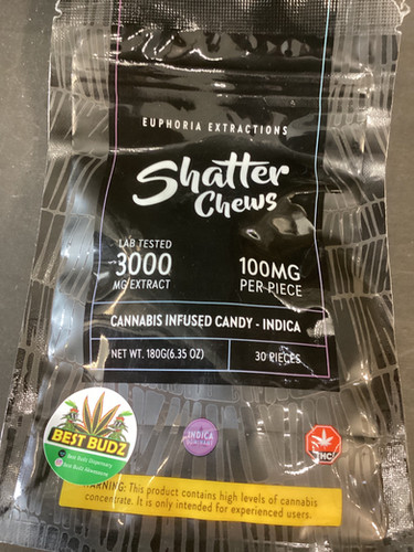 Euphoria extracts shatter chews-3000mg | Bestbudzakwesasne