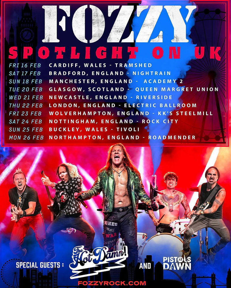 Spotlight: Fozzy Prepare To Grace UK Shores With Their Non-Stop Rock