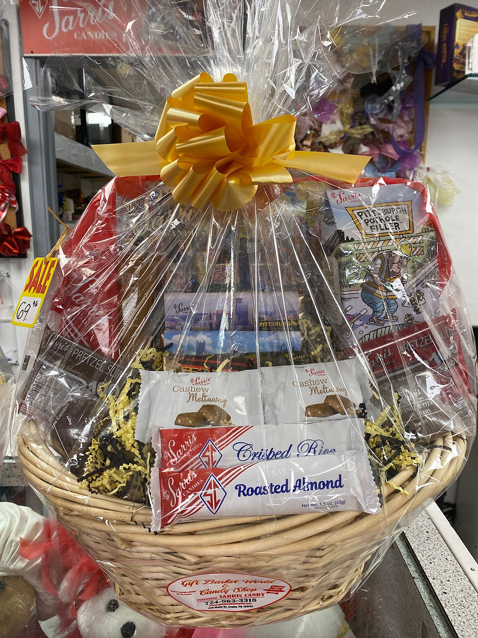 Sarris Candy Baskets | Gift Basket World | Irwin PA