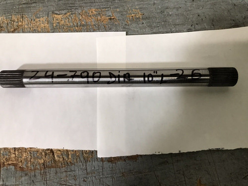 FORD C4 Trans INPUT SHAFT 10” LONG .790” Dia 24 SPLN TRANS SIDE 26 SPLN ...