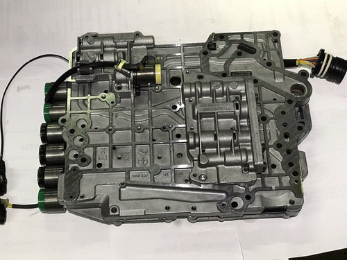AUDI VW ZF5HP19 Trans Valve Body 7 Solenoids 1 Large Tube Valve Body To ...
