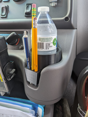 Tall Cup holder spacer for Freightliner trucks, Thomas school bus ...