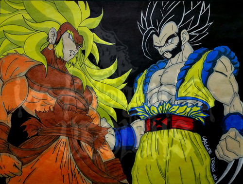 DBZ Wolverine/Sabretooth (8.5 x 11) Print | Inkcognitodesigns