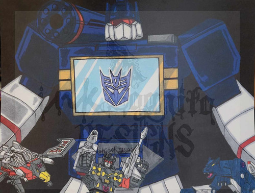 Soundwave Fan Art 8.5x11 | Inkcognitodesigns