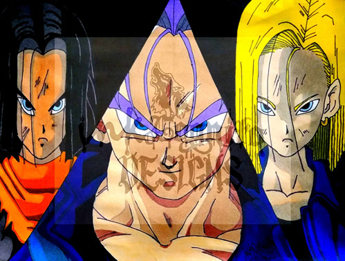 Future Threat | Trunks vs Android (8.5x11) Print | Inkcognitodesigns