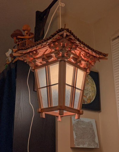 Japanese Lamp - Kyoto temple style | Haguruma Kuruma