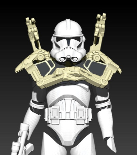 Custom B1 droid pauldron | Customs Cave Store