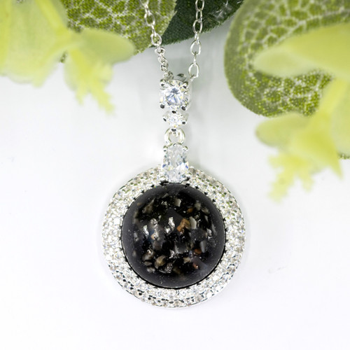 Sparkling Memorial Pendant and Chain | SamFire Memorials