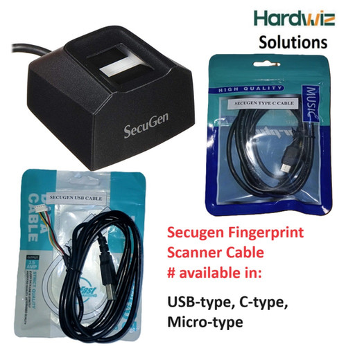 Cable Secugen Fingerprint Scanner Device | Hardwiz Solutions