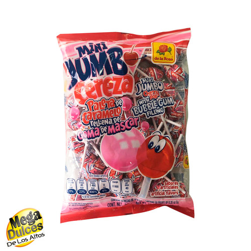 PALETA JUMBO MINI CEREZA | MegaDulces