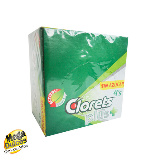CHICLE CLORETS 4'S PLUS MONDELÉZ | MegaDulces